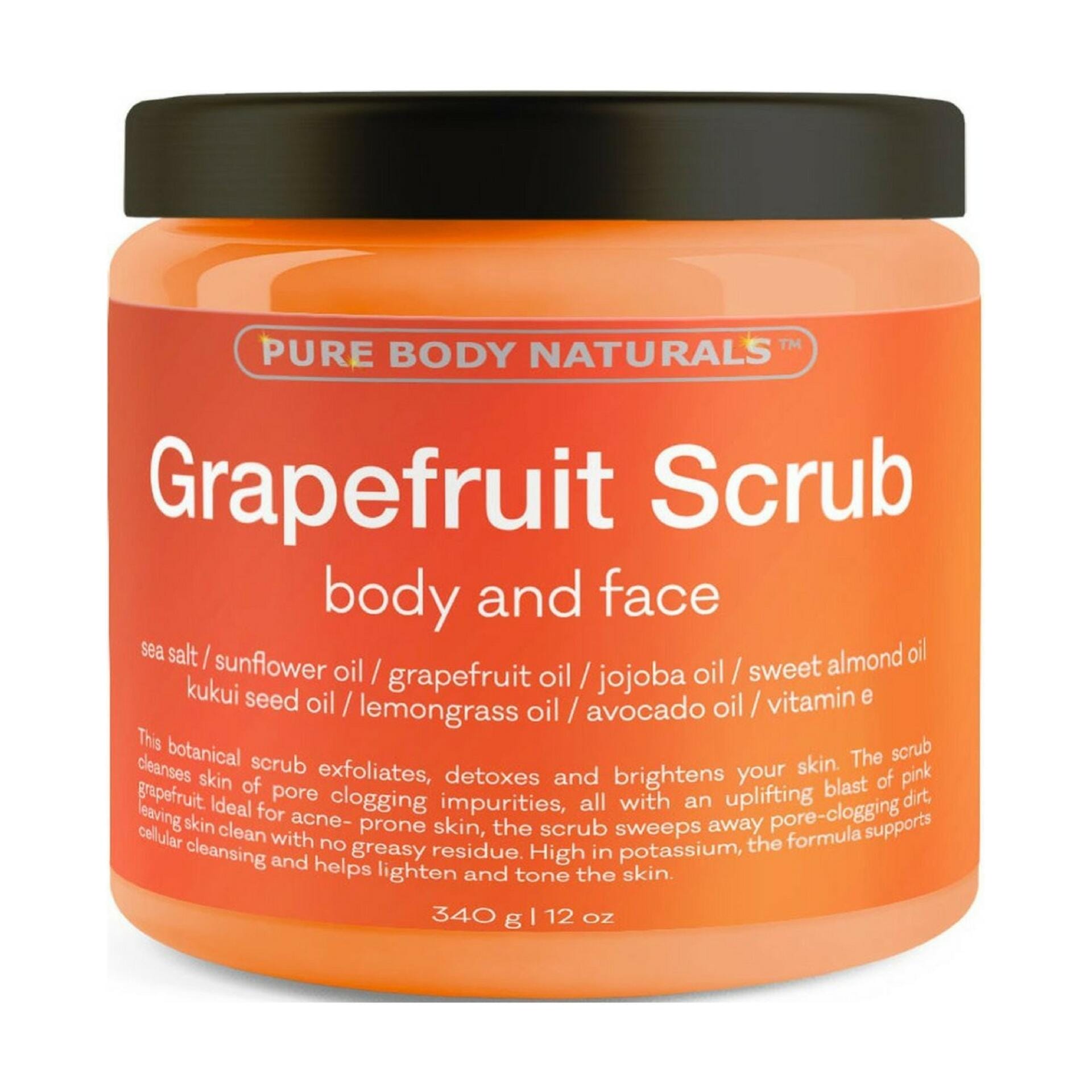 Grapefruit Face And Body Scrub For Acne And Inflammation 12 Ounce Grapefruit Face And Body Scrub For Acne And Inflammation 12 Ounce